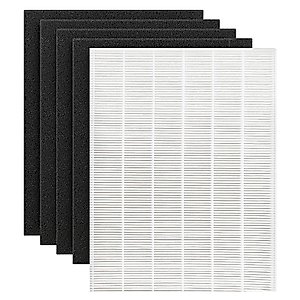 D480 H13 True Hepa Replacement Filter D4 Compatible with Winix D480 Air Purifier, 4 Pack Activated Carbon Filters, Item Number 1712-0100-00, True HEPA D4 Filter