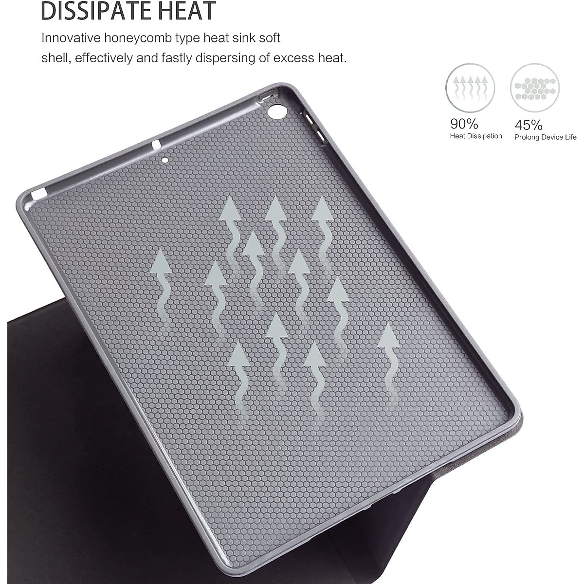 Case for iPad 9th/8th/7th Gen 2021/2020/2019 iPad 10.2 Inch Case Also Fit iPad Air 3th Gen 2019/iPad Pro 10.5 inch 2017，Standing Cover Case with Auto Sleep/Wake，African American Woman