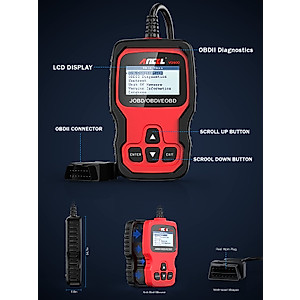 ANCEL VD500 OBD II Diagnostic for VAG Engine EPB ABS SRS Code Reader Oil Throttle Position Adaption Brake Reset with ANCEL BST200 12V Car Battery Load Tester
