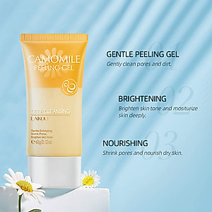 BEUKING Face Camomile Peeling Gel Deep Cleansing Moisturizing Smoothing Gentle Exfoliating Remove Dirt Tighten Pores Improving Face Skin