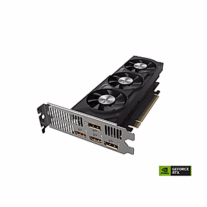 GIGABYTE GeForce RTX 4060 OC Low Profile 8G Graphics Card, 3X WINDFORCE Fans, 8GB 128-bit GDDR6, GV-N4060OC-8GL Video Card