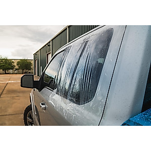 Big Tape Window Plastic Barrier Film – 2 Pack of 12 Feet XL Roll of Plastic for Windows – 17.5 Inch Wide Car Tape for Broken Windows – Waterproof, No Sticky Residue – Easy DIY Installation.