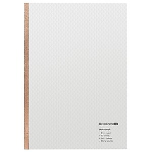 KOKUYO ME Composition Notebook, 1 Pack A5 Comp Book with B 6mm Ruled, 70 Sheets, School Lined Notebook in Tofu White, Journal Notebook for Women Work Study Note Taking. Japan Import (KME-NB665W)