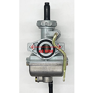KDSG PZ16 Carburetor with Extended Metal Hand Choke Lever for Kazuma 50cc-110cc 4 stroke ATVs Scooters, Mopeds, Dirt Bikes, and Go Karts, PZ16 Long Lever Carb