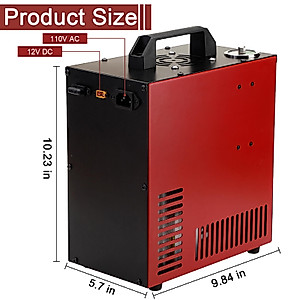 Orcair Thunder 4500psi PCP Air Compressor,Built-in Converter,12V&110V Auto Shut Off Pump Supply Water Oil Free For Scuba Paintball PCP Air gun Tank Refilling Up to 1.6L Low Noise