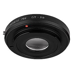 Fotodiox Lens Mount Adapter - Contax/Yashica (C/Y CY) SLR Lens to Nikon Nikkor F Mount Digital Cameras