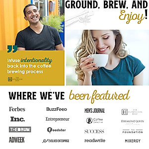 Manual Coffee Grinder by JavaPresse — Manual Coffee Bean Grinder with 18 Adjustable Settings, Stainless Steel Manual Burr Hand Coffee Grinder with Crank — Great Holiday Gift, Perfect for Camping