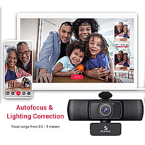 NexiGo N930P 1080P Streaming Business Webcam with Software, Microphone & Privacy Cover, AutoFocus, HD USB Web Camera, for Zoom YouTube Skype FaceTime, PC Mac Laptop Desktop