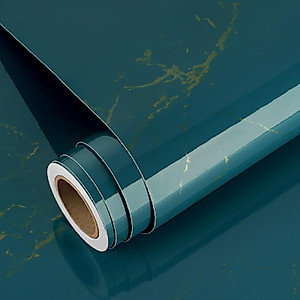 YENHOME 30"x118" Marble Peel and Stick Countertop for Kitchen Counter Contact Paper Marble Vinyl Countertop Paper Waterproof Wall Paper for Kitchen Cabinets Countertop Cover Upgrade Furniture