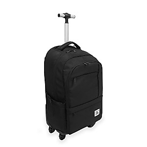 Everest unisex adults Wheeled Laptop Backpack, Black, One Size US