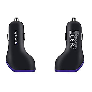 X3PD 3 USB Port 35W Compact Car Charger Including a Fast 18W USB C PD for Fast Charging iPhone 14 13 12 11 Plus Pro Max iPad Samsung Galaxy Note 20 10 S21 20 Google Pixel