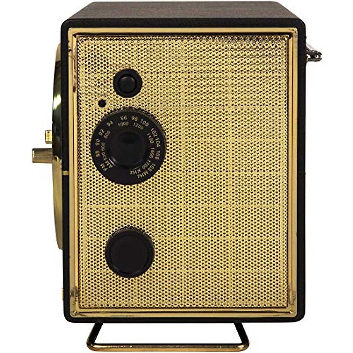 Crosley CR3038A-BK Lewis Retro AM/FM Bluetooth Tabletop Radio, Black