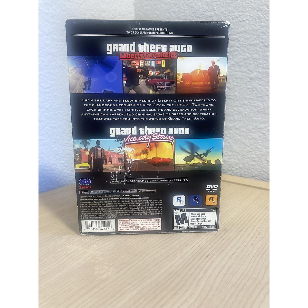 Grand Theft Auto Double Pack: Liberty City Stories / Vice City Stories - PlayStation 2