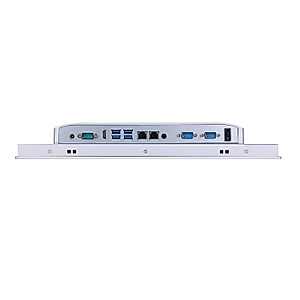 HUNSN 15.6 Inch TFT LED IP65 Industrial Panel PC, 10-Point Projected Capacitive Touch Screen, Intel J6412, Windows 11 Pro or Linux Ubuntu, PW26, HDMI, 2 x LAN, 3 x COM, 16G RAM, 128G SSD