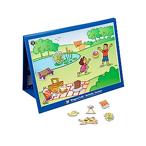 Super Duper Publications | Magnetic Adventure Stories Match-Up Barrier Game | Vocabulary, Basic Concepts, Following Directions, Reasoning, Listening, Categories, & Rhyming | Educational Resource