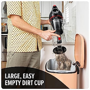 Dirt Devil Multi-Surface Total Pet+ Upright Bagless Vacuum Cleaner, Black