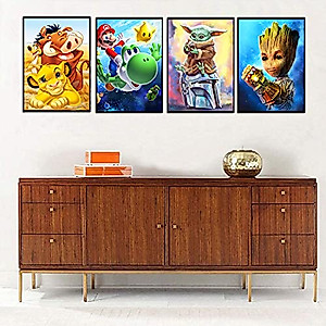 FFPTBNYX 12 Pack Diamond Painting Kits for Adults 5D DIY Diamond Art Kit Paint with Round Full Drill Diamonds for Beginners Gem Paintings Art for Home Wall Decor Gifts(12X16 Inch)