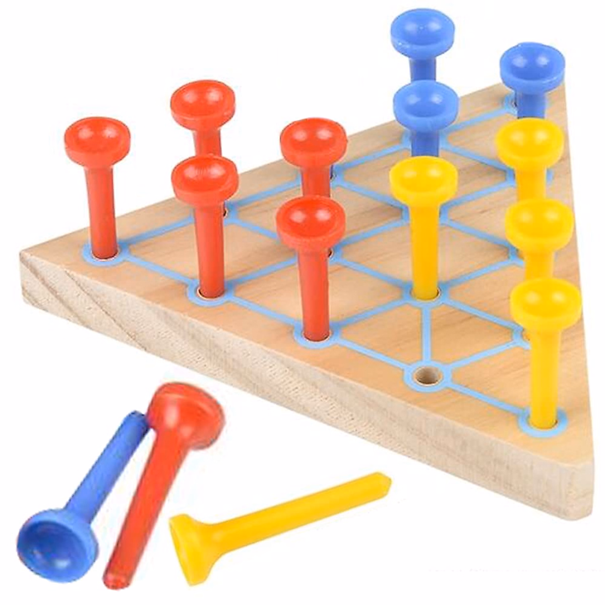 Gamie Peg Game for Kids, Set of 2, Fun Board Games for Kids and Adults, Made Wood and Plastic, Kids’ Learning Toys for Boys and Girls, Unique Games for Family Game Night