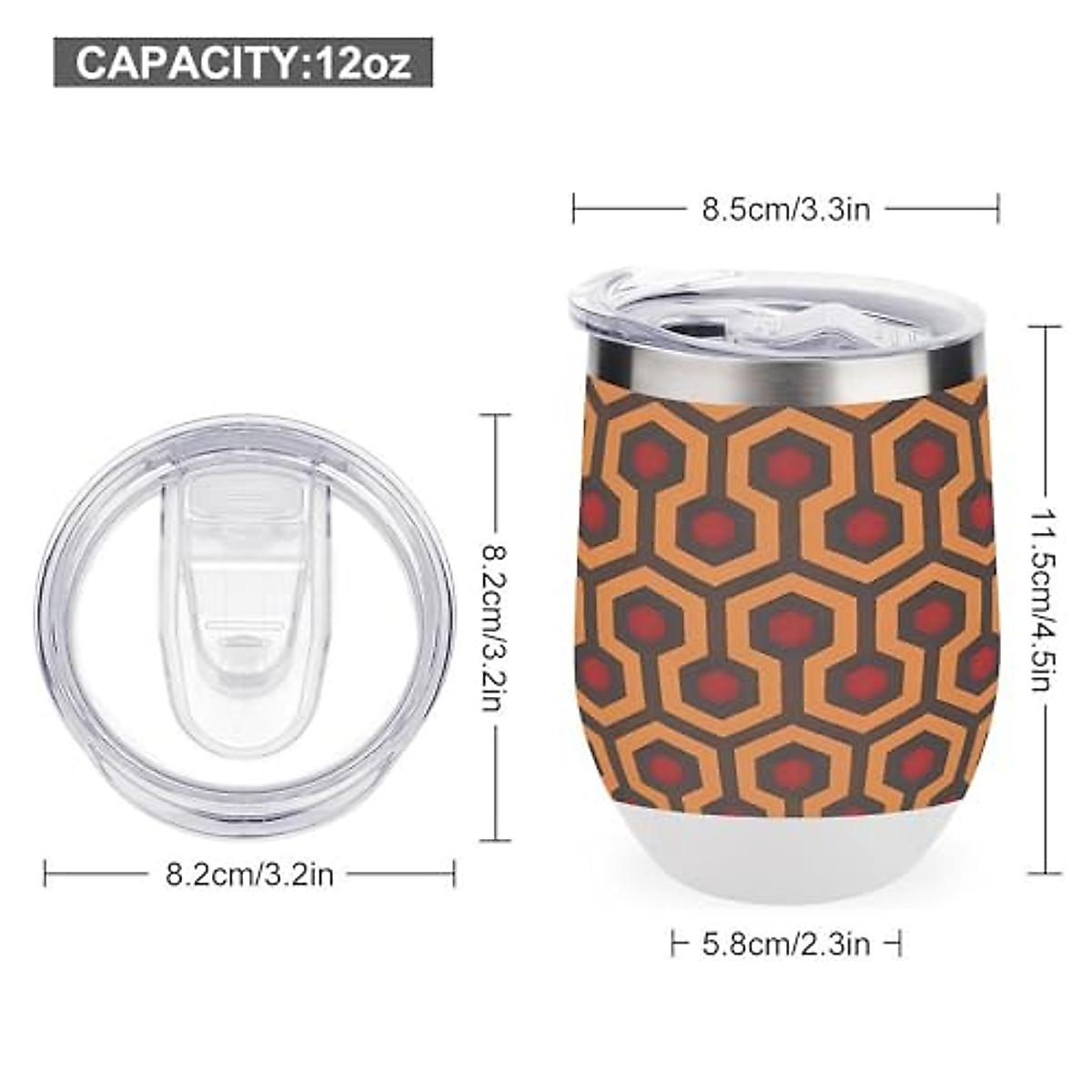 WYUSPGK 304 Stainless Steel Insulated Cup, Shining Overlook Print Smooth Rim, Durable & Reusable - Perfect for Office, Home, And Travel