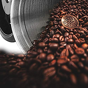 Coffee Container Airtight Coffee Canister, Coffee Stainless Steel Container for the Kitchen, Coffee Ground -One Way Co2 Valve Airtight Coffee Canister (Black,1.5L)…