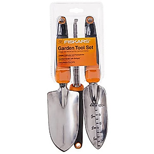 Fiskars 384490-1001 Ergo Garden Tool Set, Regular Package, Black/Orange