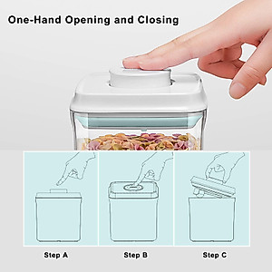 Cozey Daily Airtight Food Storage Container Formula Container Formula Dispenser with Spoon BPA-Free Milk Powder Container for Home Travel 1500ML / 1.5 Qt, No Scraper Design