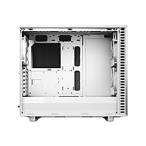 Fractal Design Define 7 White Brushed Aluminum/Steel E-ATX Silent Modular Tempered Glass Window Mid Tower Computer Case