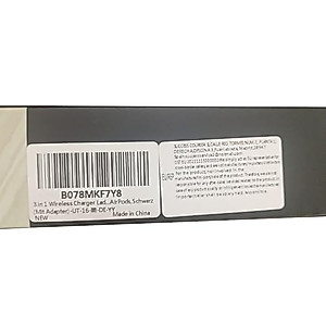 Triple Wireless Charger Pad - 15W Fast Charging Station for Apple iPhone 16/15/14/13/12 Pro/Max/Plus, AirPods, Qi-Certified 3-in-1 Charging Mat for Multiple Devices One-Step Wireless Charging Solution