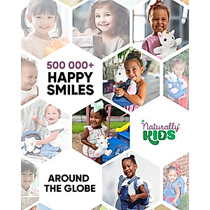 Naturally KIDS Unicorn Backpack, Unicorn Toys for Girls Age 4-6, Toys for 3 Year Old Girl Gifts Birthday