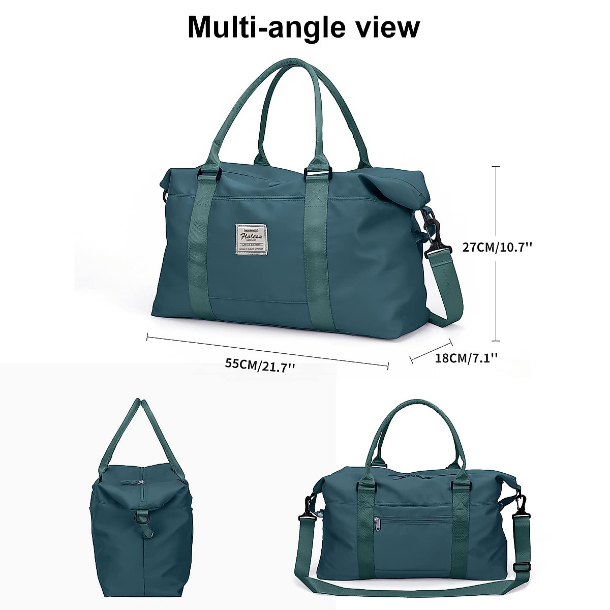 Travel Duffel Bag,Sports Tote Gym Bag,Shoulder Weekender Overnight Bag for Women