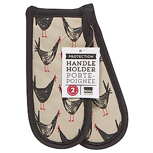Now Designs Pot Handle Holder, Set of Two, Chicken Scratch