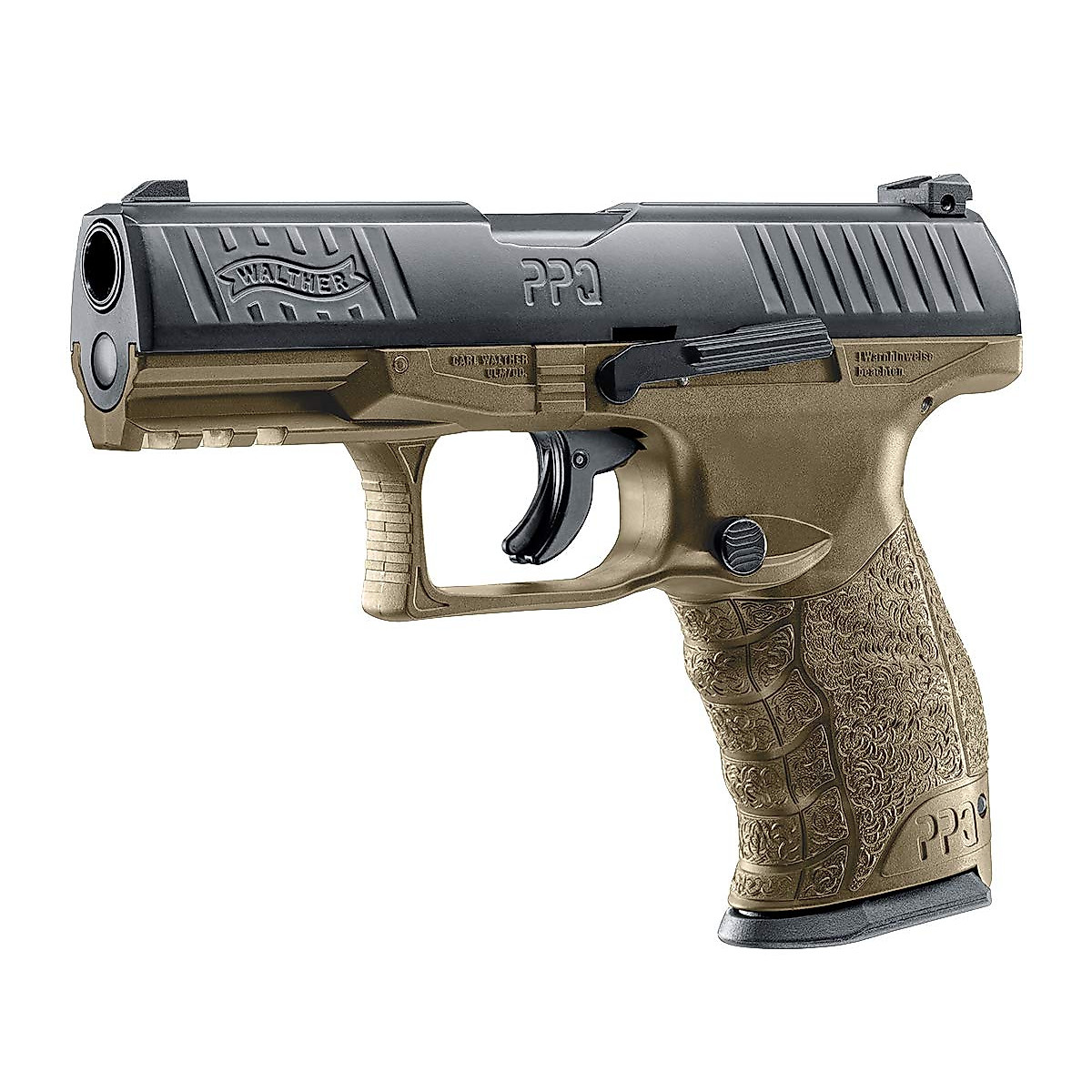 Umarex T4E Walther PPQ .43 Caliber Training Pistol Paintball Gun Marker, Flat Dark Earth
