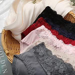 BIONEK Womens Underwear Cheeky Cotton,Bikini Panties Hipster Briefs Lace Soft Breathable 3/4/6 Pack S-XL