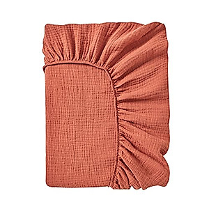 Changing Pad Cover for Baby Girls Boys, Neutral Fitted Muslin Cotton Diaper Changing Pad Sheets, Soft Brethable Changing Table Cover