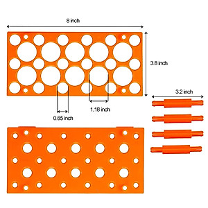 Test Tube Rack, Centrifuge Tube Holder for 10ml, 15ml, 50ml, 28 Wells, 5 Pack