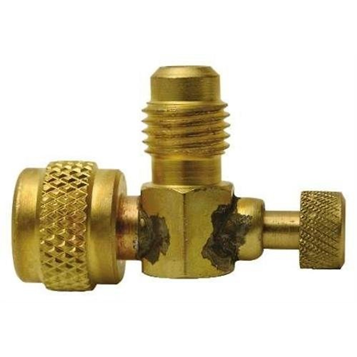 Thumb-Screw/Flow Control Valve for 1/4 M. Flare Access Fitting with 1/4" M. Access Port