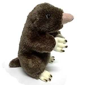 TAMMYFLYFLY 19cm Soft Male Ant Mouse Lifelike Mole Plush Toy Cute for Birthday Gift boy Girls Or Party