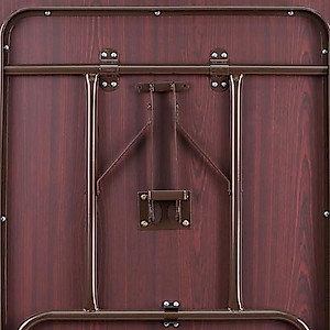 Flash Furniture Frankie 6-Foot Mahogany Melamine Laminate Folding Banquet Table