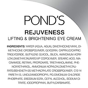 Pond's Rejuveness Brightening Under Eye Cream for Wrinkles with Vitamin B3 and Retinol Complex, Daily Anti-Aging Eye Cream Cr1 fl oz, 3 Pack