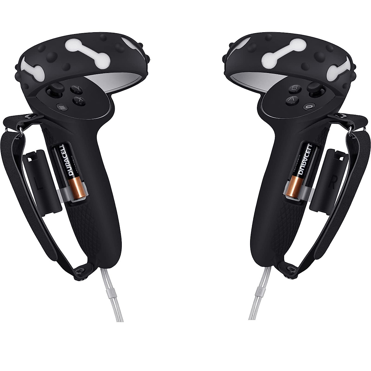 alcopanda 1*Charging Dock for Meta Quest 2+1*Controller Grips Cover for Oculus Quest 2