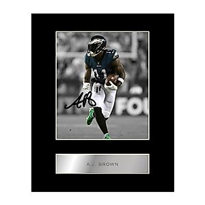A.J. Brown Pre Printed Signature Signed Mounted Photo Display #11 Printed Autograph Picture