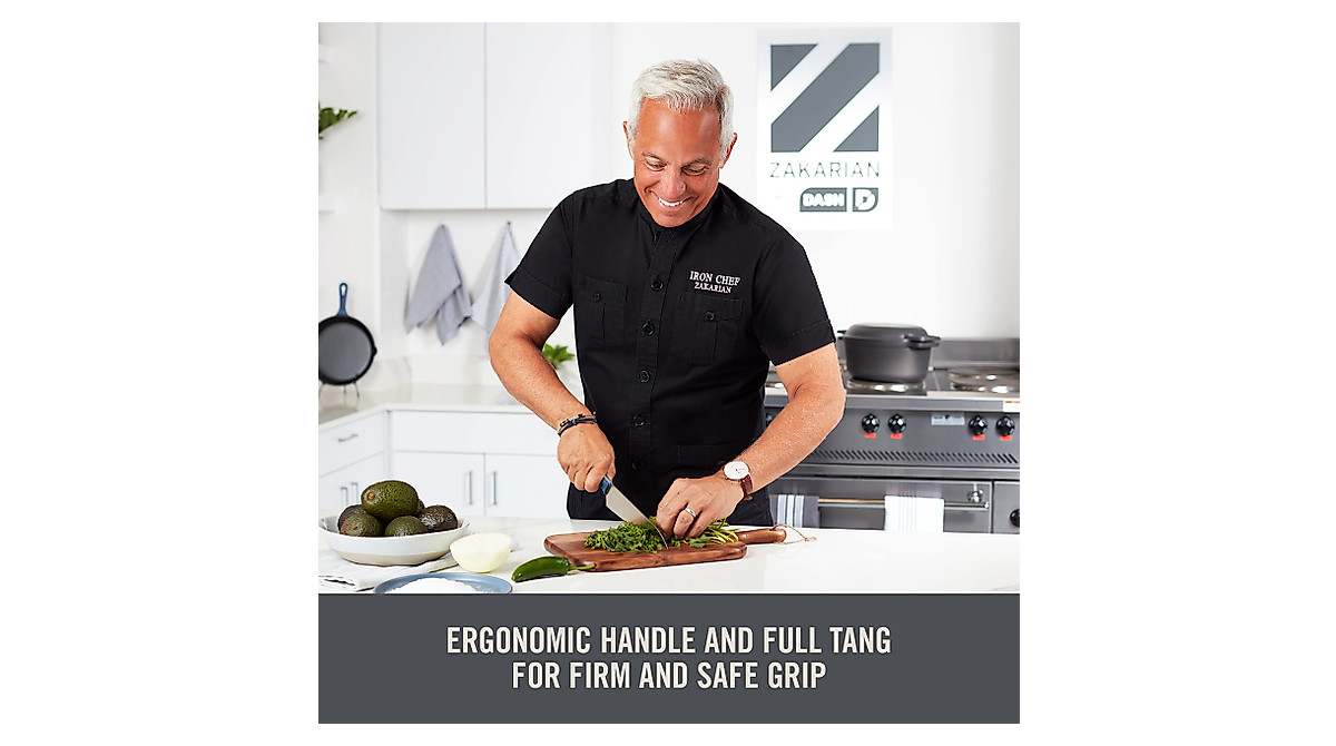 Zakarian by Dash 7" Chef Knife - Blue German Steel