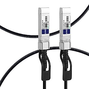 FLYPROFiber- 0.5m(1.6ft) SFP+ Cable, 10G DAC Cable, SFP to SFP Twinax Passive Cable for Cisco SFP-H10GB-CU0.5M, Ubiquiti, Netgear, Mikrotik, Supermicro | Length Options: 0.5m-7m