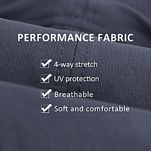 GADIEMKENSD Stretch Army Cap Sport Military Style Sun Hat for Men Women Tripper Cap Summer Cooling Travel Hiking Tactical Cadet Hat Dad Hat Breathable Flat Top Short Bill Corps Hat Dark Gray