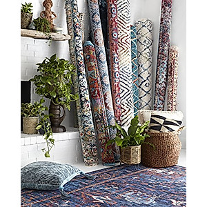 Justina Blakeney x Loloi Cielo Collection CIE-03 Ivory / Sunset Transitional 8'-0" x 10'-0" Area Rug