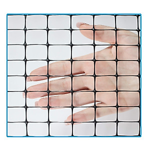 Kidkusion Deck Guard - 16' L x 38" H - Made in USA - Outdoor Balcony and Stairway Deck Rail Safety Net - Black - Child Safety; Pet Safety; Toy Safety