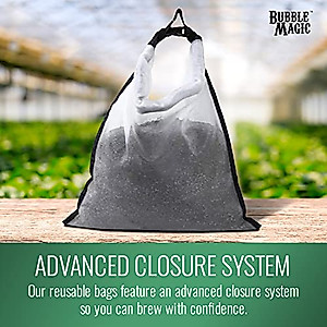 Bubble Magic Compost Tea Bag, Infuser, Strainer, Fine Mesh for 800 Gallon Brewers, Plant Nutrients Extractor, Make Natural Liquid Fertilizer from Organic Material, Large 15.75” x 21.5”