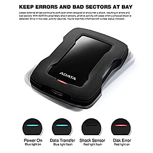 ADATA RIGTED Magnetic Disk Memory Drive (OUTERN) - AHD330-1TU31-CBK - 1TB