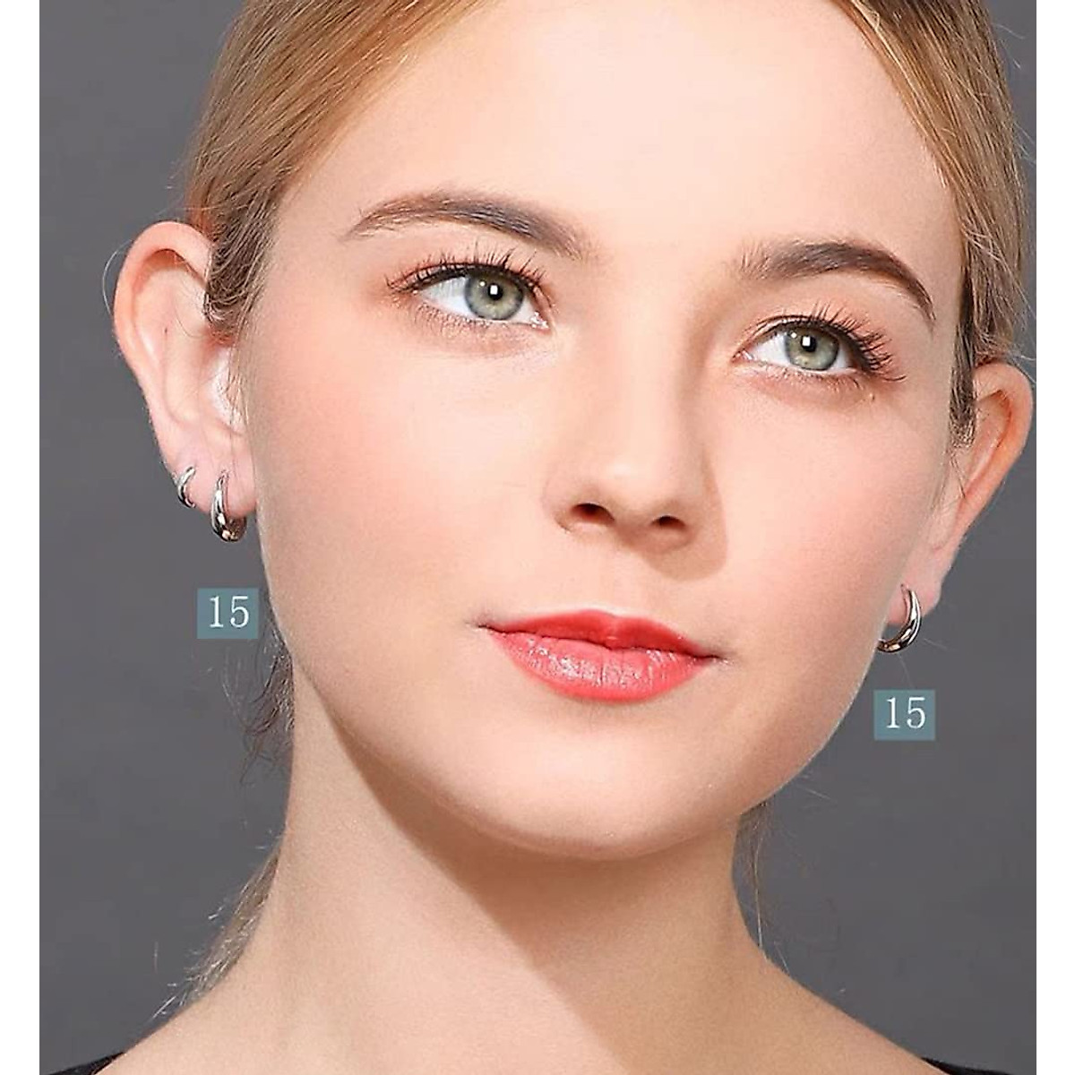 925 Sterling Silver Mini Hoop Earrings for Women - Hypoallergenic Cartilage, Tragus, 10mm-15mm