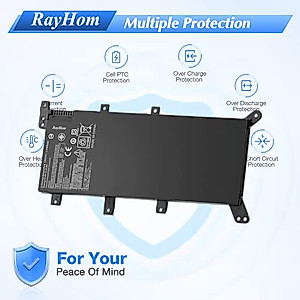 RayHom C21N1347 New Laptop Battery - for Asus X555 X555LA X555LD X555LN A555L K555L Y583LD W519LD K555LD K555LA R556L VM590L Series 2ICP4/63/134
